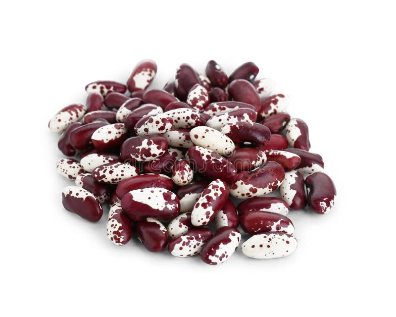 Pile of Dry Kidney Beans on White Background Stock Photo - Image of ...