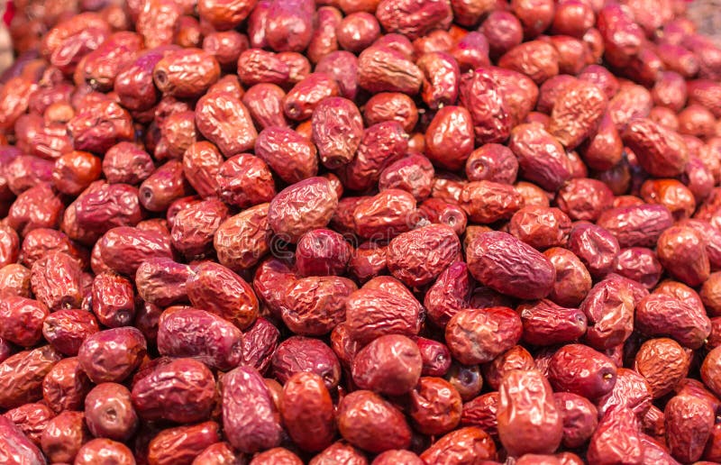 Pile of Dry Red Dates stock image. Image of detail, pile - 63062971