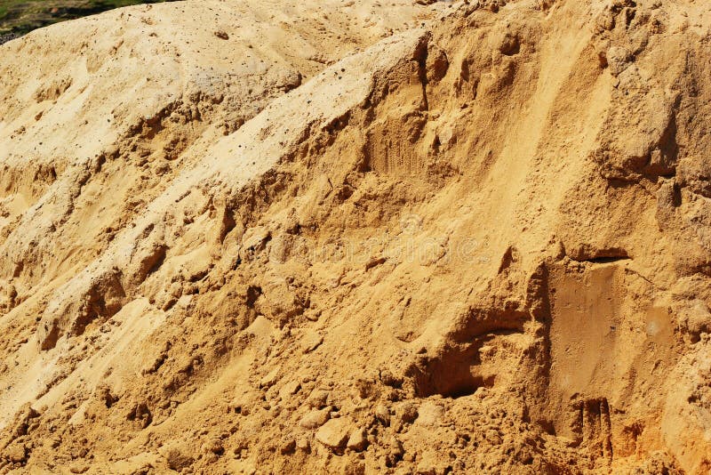 Pile Du Sable Pour La Construction. Photo stock - Image du texturisé ...