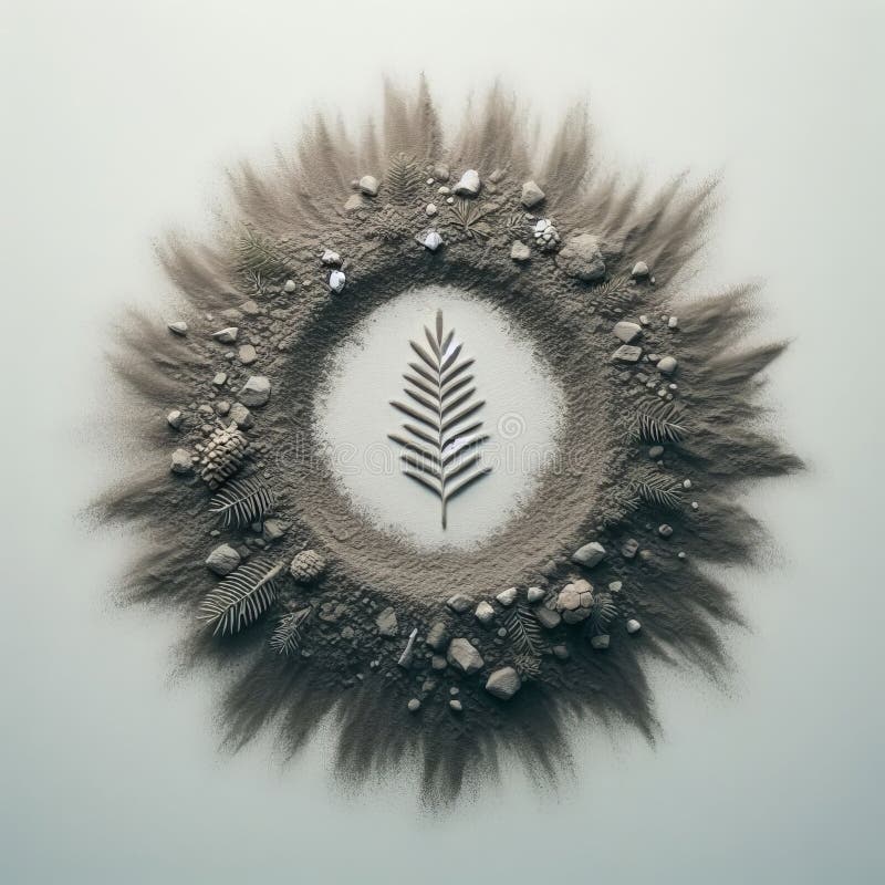 A Pile of Dust Scattered on a White Surface, Photo V Stock Illustration ...