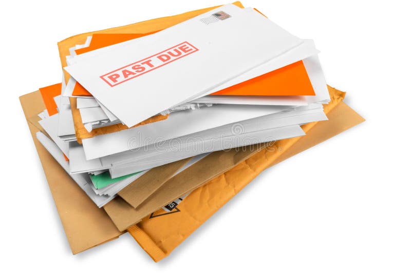 Pile Envelopes Overdue Bills Stock Photos - Free & Royalty-Free Stock ...