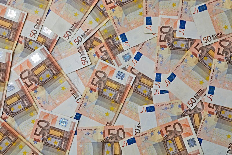 Euro Banknotes Background stock image. Image of rich - 257994851