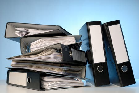 A pile of file folders stock image. Image of documents - 40319441