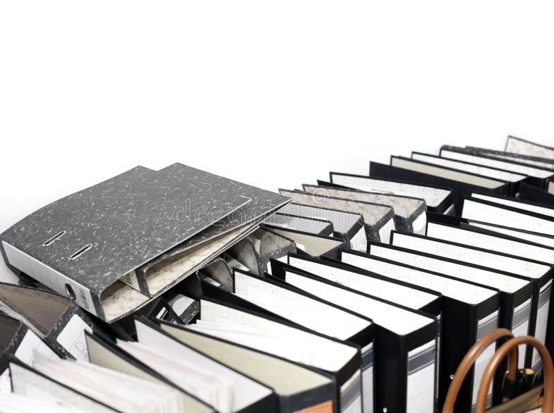 Pile of File Folders stock photo. Image of office, paperwork - 110142496