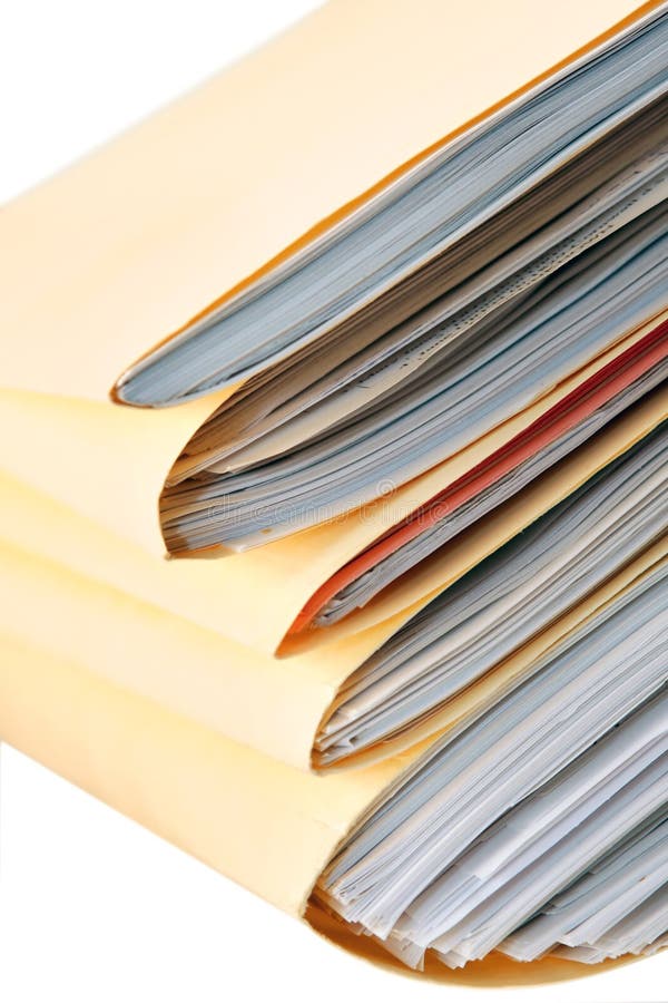 Pile of files stock photo. Image of pile, pink, yellow - 114922