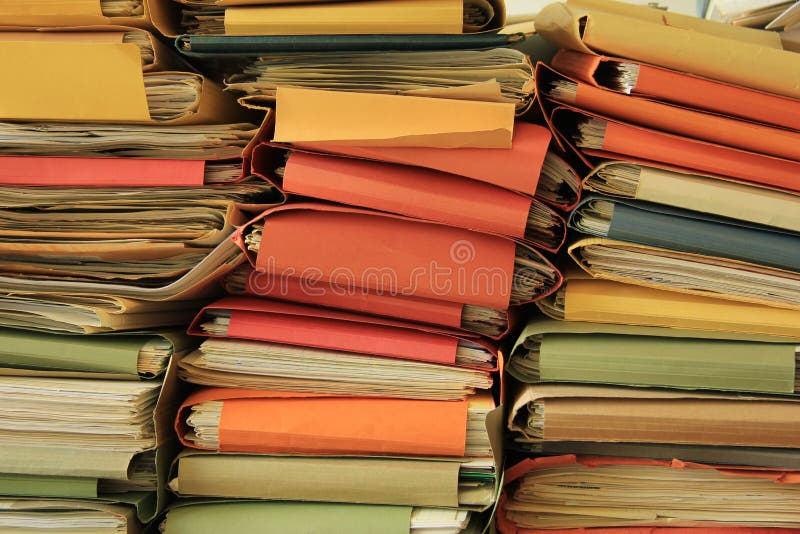Pile of files stock photo. Image of document, file, storage - 51808484