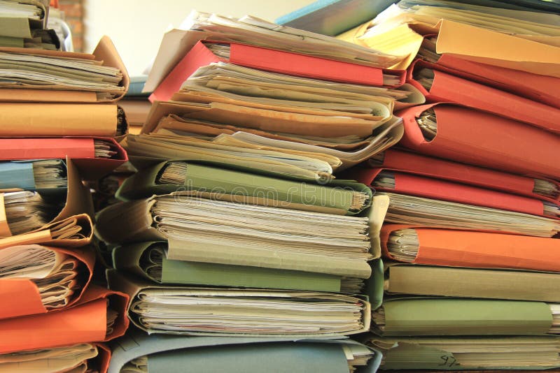 Pile of files stock photo. Image of document, file, storage - 51808484
