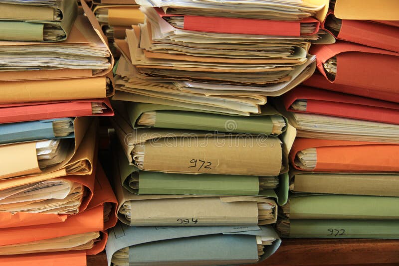 Pile of files stock photo. Image of office, private, heap - 53725408