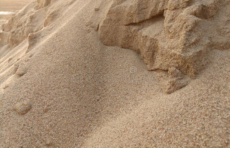 A Pile of Fine Sand with a Beautiful Surface Editorial Stock Image ...