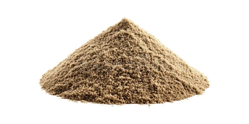 Pile of Fine Sand. Construction Material and Landscaping Element ...