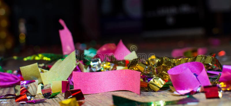 A pile of fired confetti stock image. Image of disco - 109634411