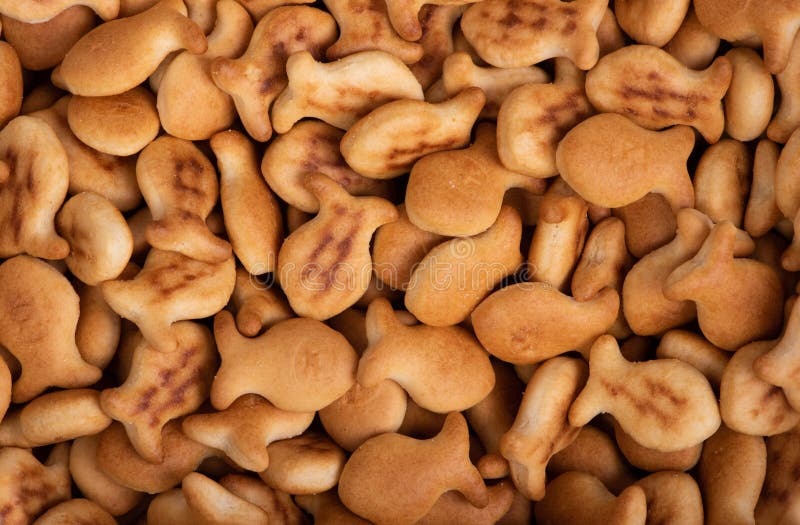 Pile of Fish-shaped Cookies Stock Photo - Image of detail, closeup ...