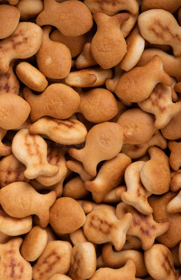 Pile of Fish-shaped Cookies Stock Photo - Image of dessert, crunch ...