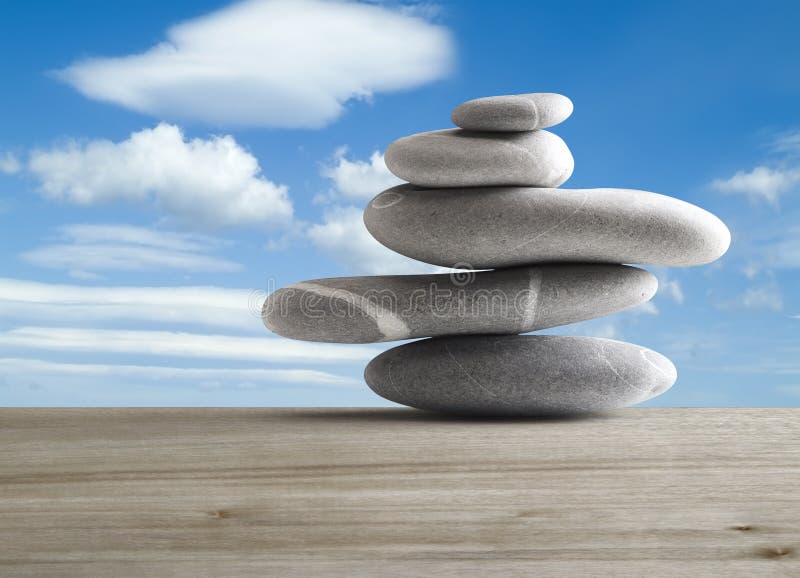 Pile of five stones stock photo. Image of texture, pyramid - 1669166