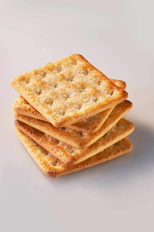 A Pile of Five Sweet Crackers Stock Photo - Image of gourmet, cross ...
