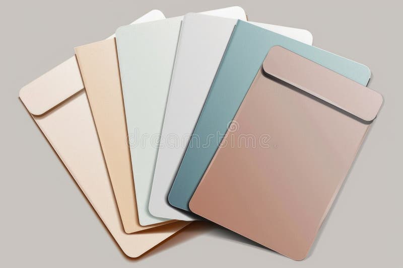 A Pile of Folders Stacked on Top of Each Other, Ideal for Office or ...