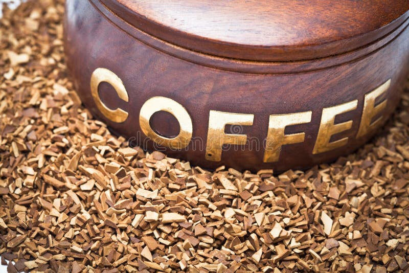 Pile of Freeze Dried Coffee Stock Photo - Image of prill, grain: 180669610