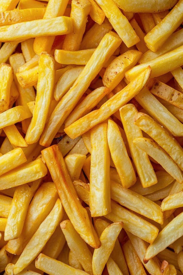 A Pile of French Fries Sitting on a Table, Ready for Snacking Stock ...