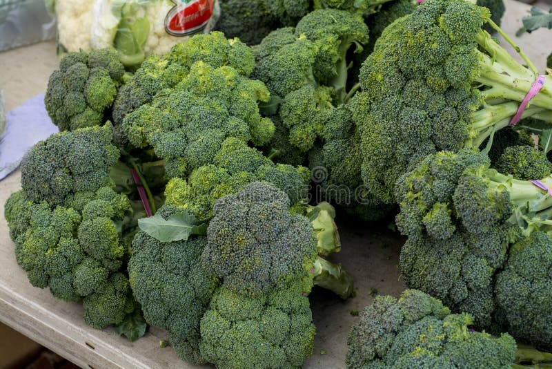 Pile of fresh broccoli stock photo. Image of stand, piled - 88723534