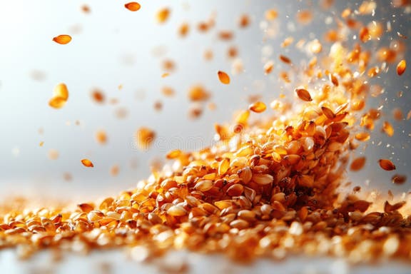 A Pile of Fresh Corn Falling into the Air Stock Photo - Image of corn ...