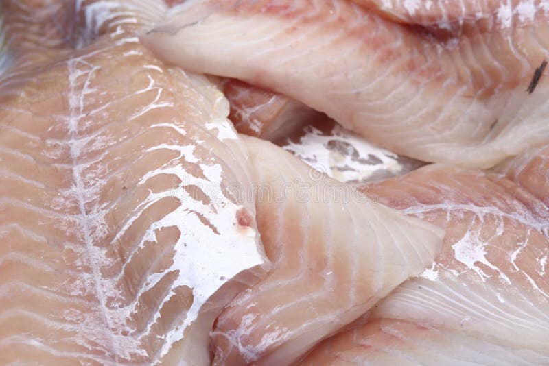 Codfish Filets on at Fish Market Stock Image - Image of fresh, cakes ...