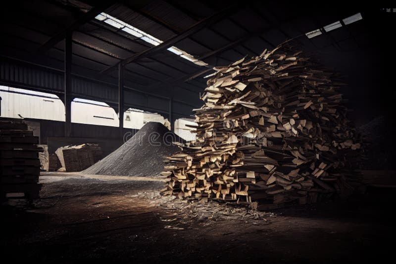 Pile of Freshly Cut and Stacked Pulpwood, Ready To Be Processed into ...