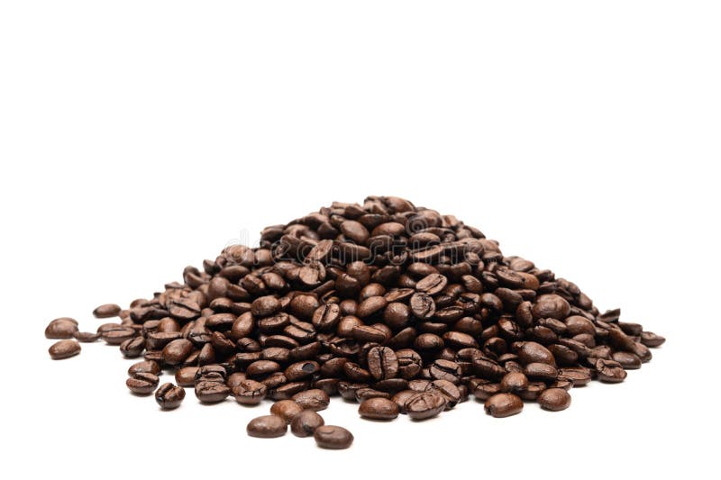 A Pile of Freshly Roasted Coffee Beans Stock Photo - Image of pile ...