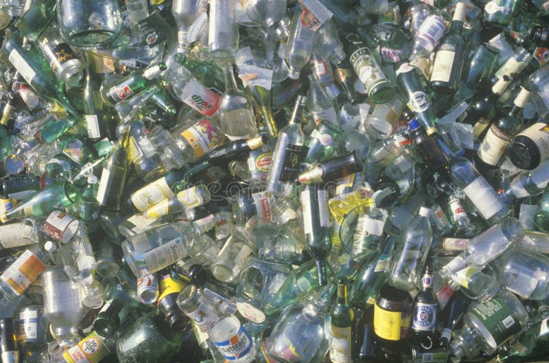 A Pile of Glass Beverage Bottles Editorial Photo - Image of environment ...