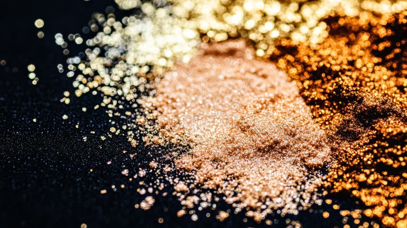 Pile of Gold and Brown Powder Stock Photo - Image of powder, texture ...