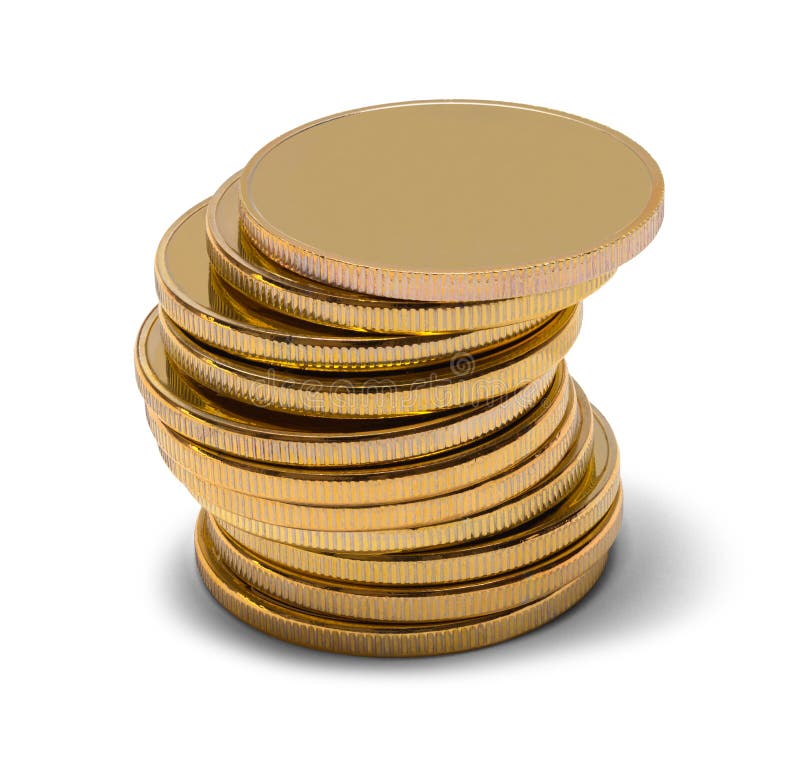 Stack of Gold Coins stock image. Image of metal, stack - 114590983