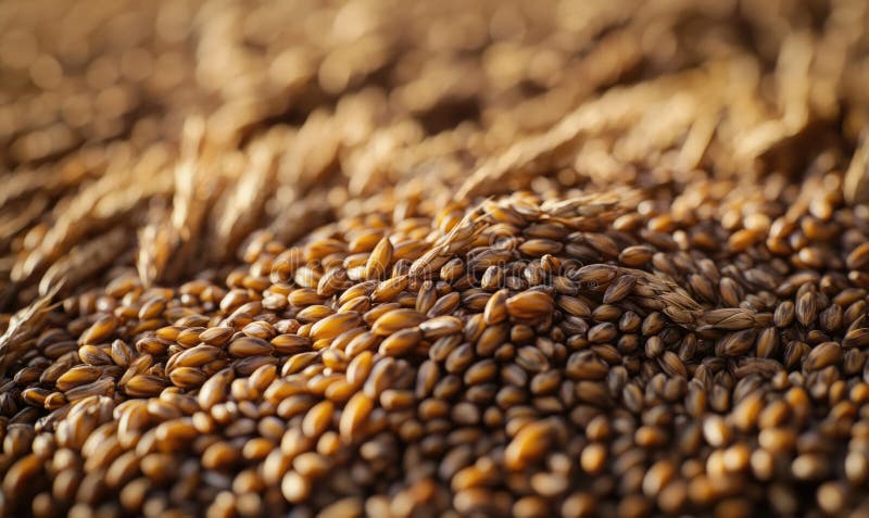 A Pile of Grain with Many Small Grains Stock Illustration ...