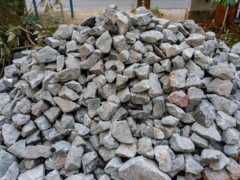 A Pile of Granite Chunks Ready To Be Used for Any Civil Construction ...