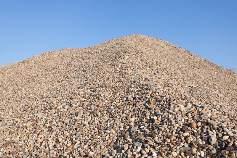 Pile of gravel stock photo. Image of material, industry - 96291712