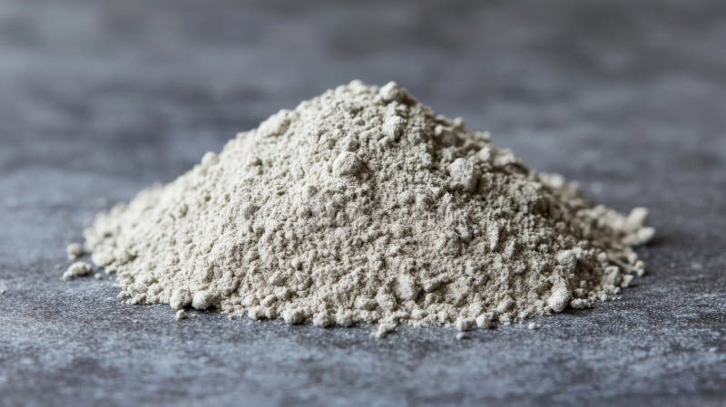 A Pile of Gray Powder on a Dark Surface Stock Illustration ...