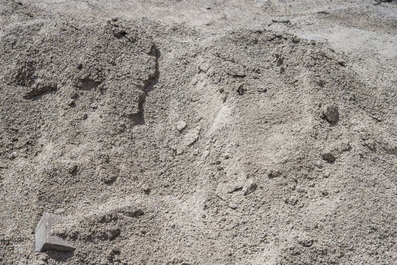 A pile of gray sand stock image. Image of pattern, crushed - 97071447