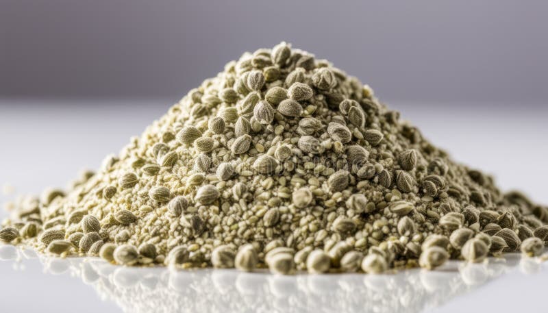 A Pile of Green Powder on a White Table Stock Illustration ...