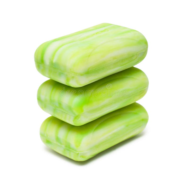Pile of green soap stock image. Image of cleanser, perfumed - 32145893