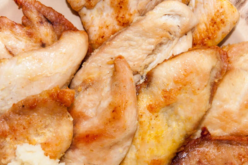 Pile of Grilled Chicken Sandwiches Stock Photo - Image of bird, bread ...