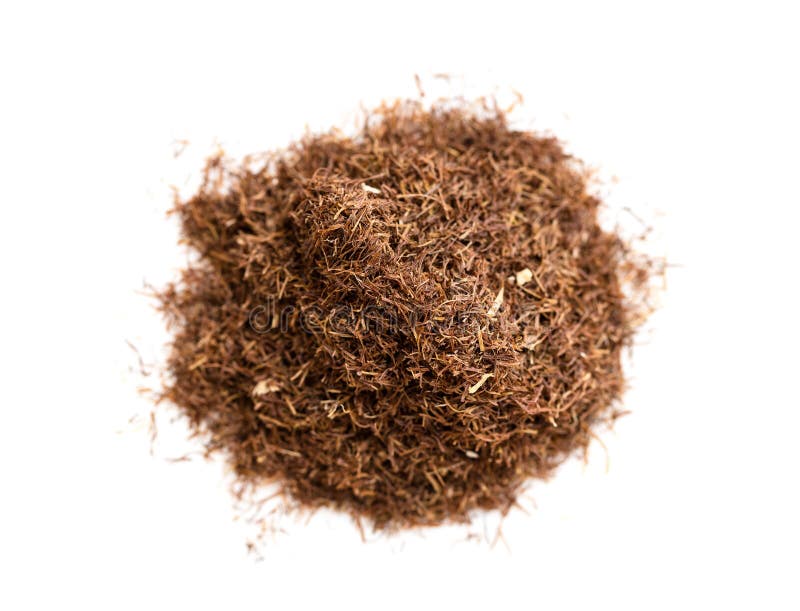 Pile of Grinded Dried Corn Silk Close Up on White Stock Photo - Image ...