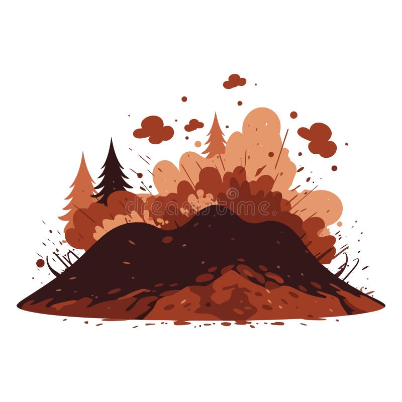 Pile of Ground. Soil for Growing Plants Stock Illustration ... Pile of Ground. Soil for Growing Plants Stock Illustration ...