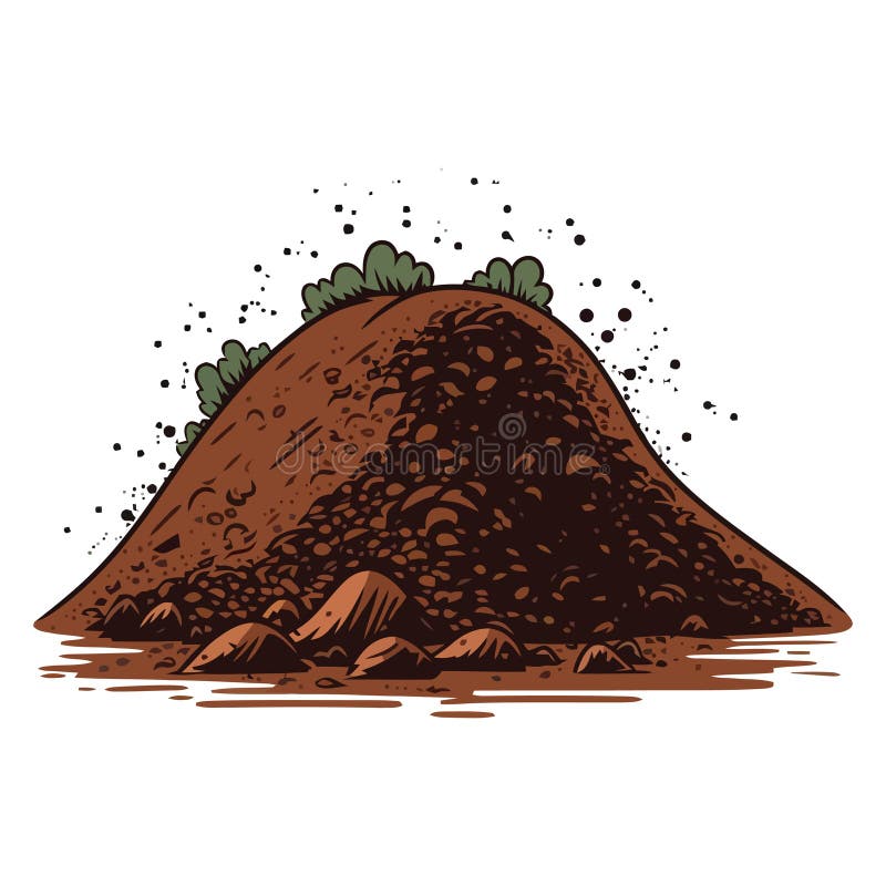 Pile of Ground. Soil for Growing Plants Stock Vector - Illustration of ... Pile of Ground. Soil for Growing Plants Stock Vector - Illustration of ...
