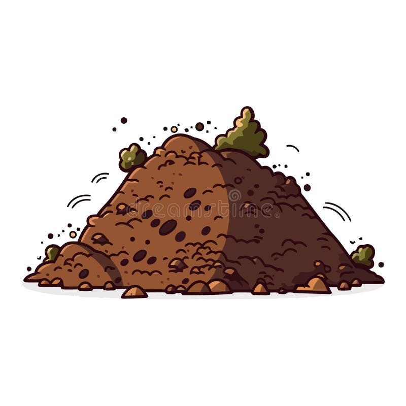Pile of Ground. Soil for Growing Plants Stock Vector - Illustration of ... Pile of Ground. Soil for Growing Plants Stock Vector - Illustration of ...