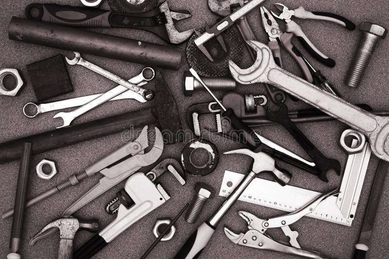 Pile of hand tools stock image. Image of hand, group - 110359343