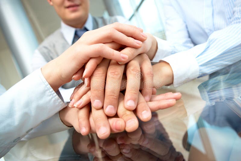 Human hands in teamwork stock image. Image of close, integrity - 22216191