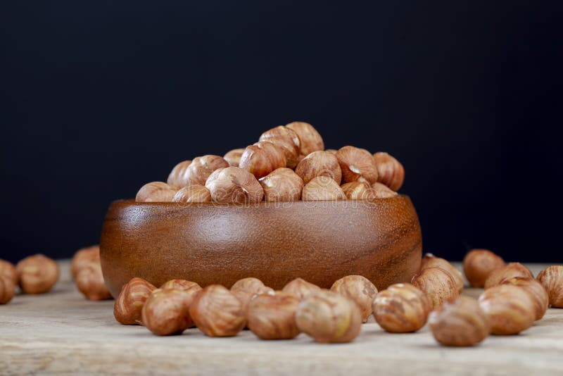 A Pile of Hazelnuts on the Table Stock Photo - Image of natural, brown ...