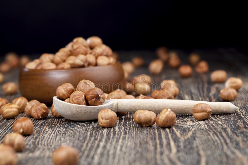 A Pile of Hazelnuts on the Table Stock Photo - Image of pile, kernels ...