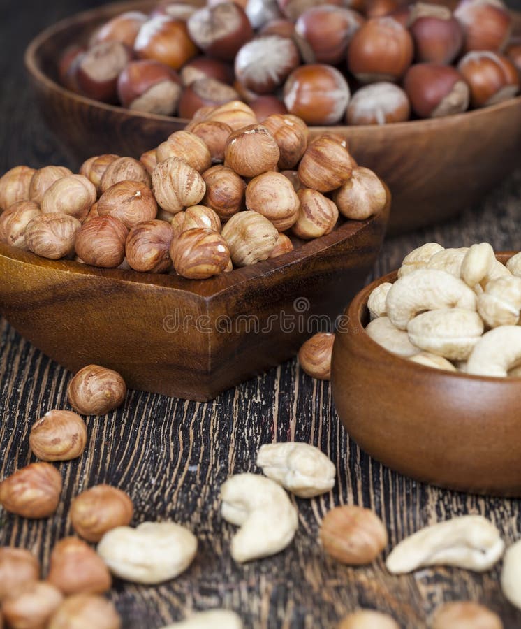 A Pile of Hazelnuts on the Table Stock Photo - Image of natural, vegan ...