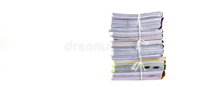 Pile or Heap of Financial Business Document Paperwork Stack on Office ...
