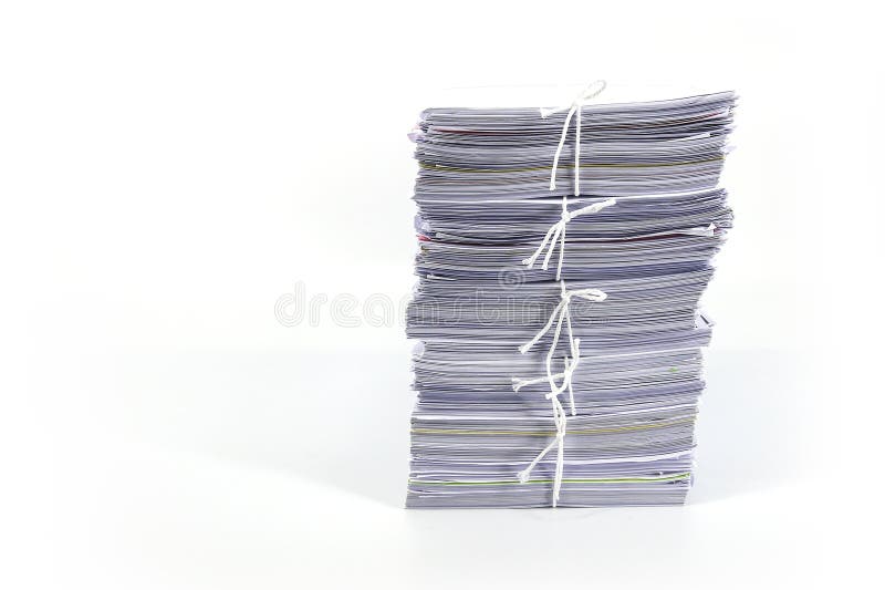 Pile or Heap of Paper Financial Business Document Paperwork Stack on ...