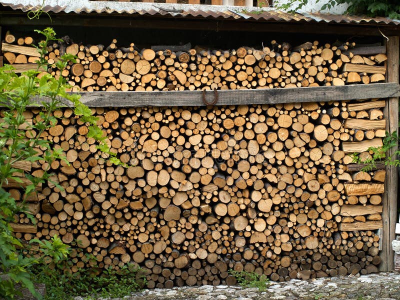 Pile of Heavy Cut Wood Logs Stock Photo - Image of business, paper ...